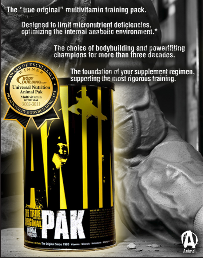 Animal Pak By Universal Nutrition At Bodybuilding Lowest Price On
